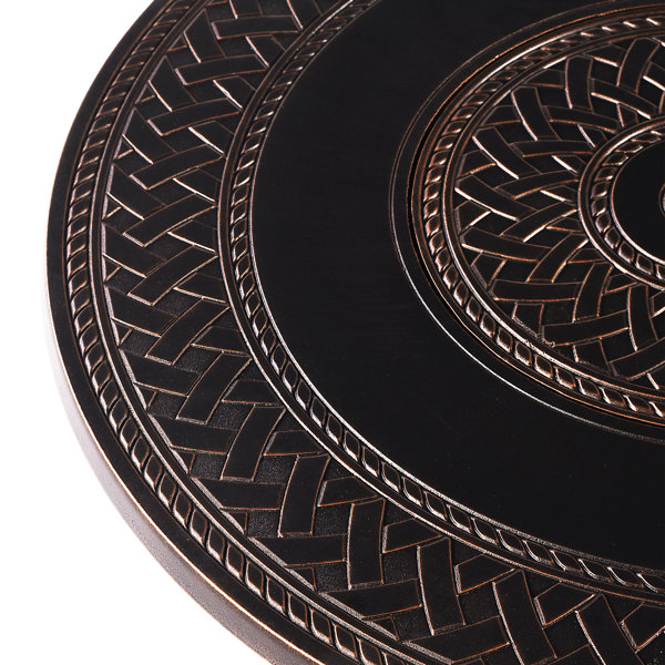 Lark Manor™ Delrick Round 34 In. X 34 In. Aluminum Propane Fire Pit ...