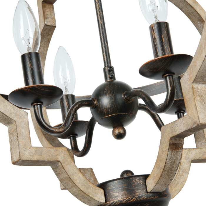 Ophelia & Co. Pollak 6 - Light Dimmable Lantern Geometric Chandelier ...