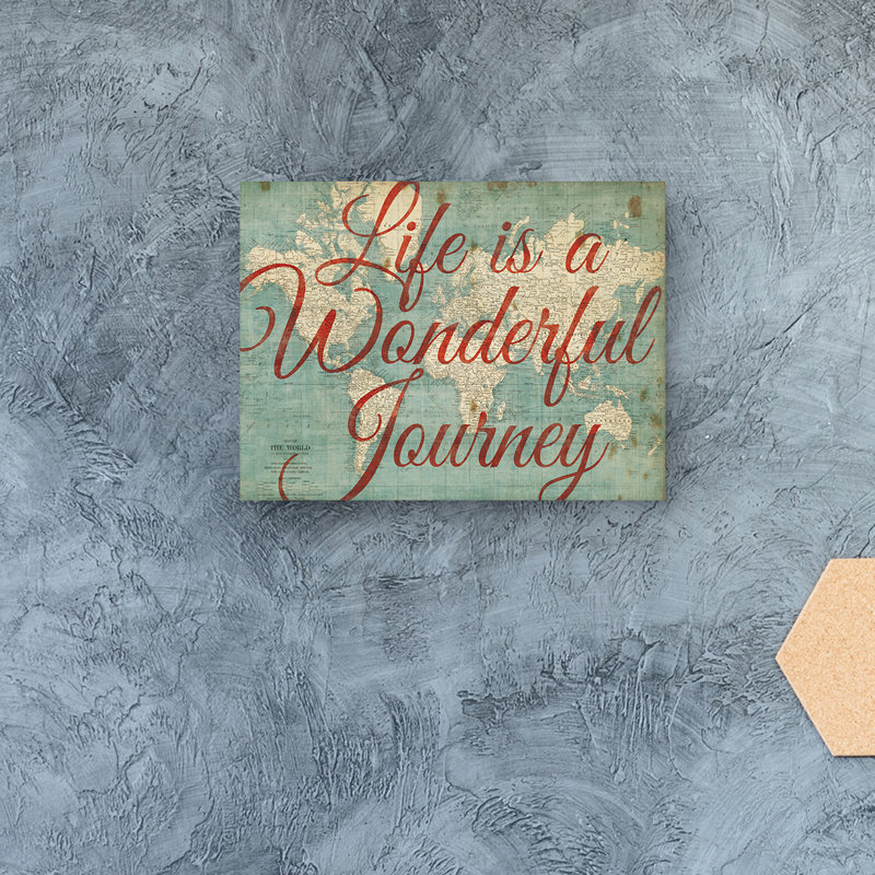 Rosalind Wheeler World Map Insp Wonderful Journey | Wayfair