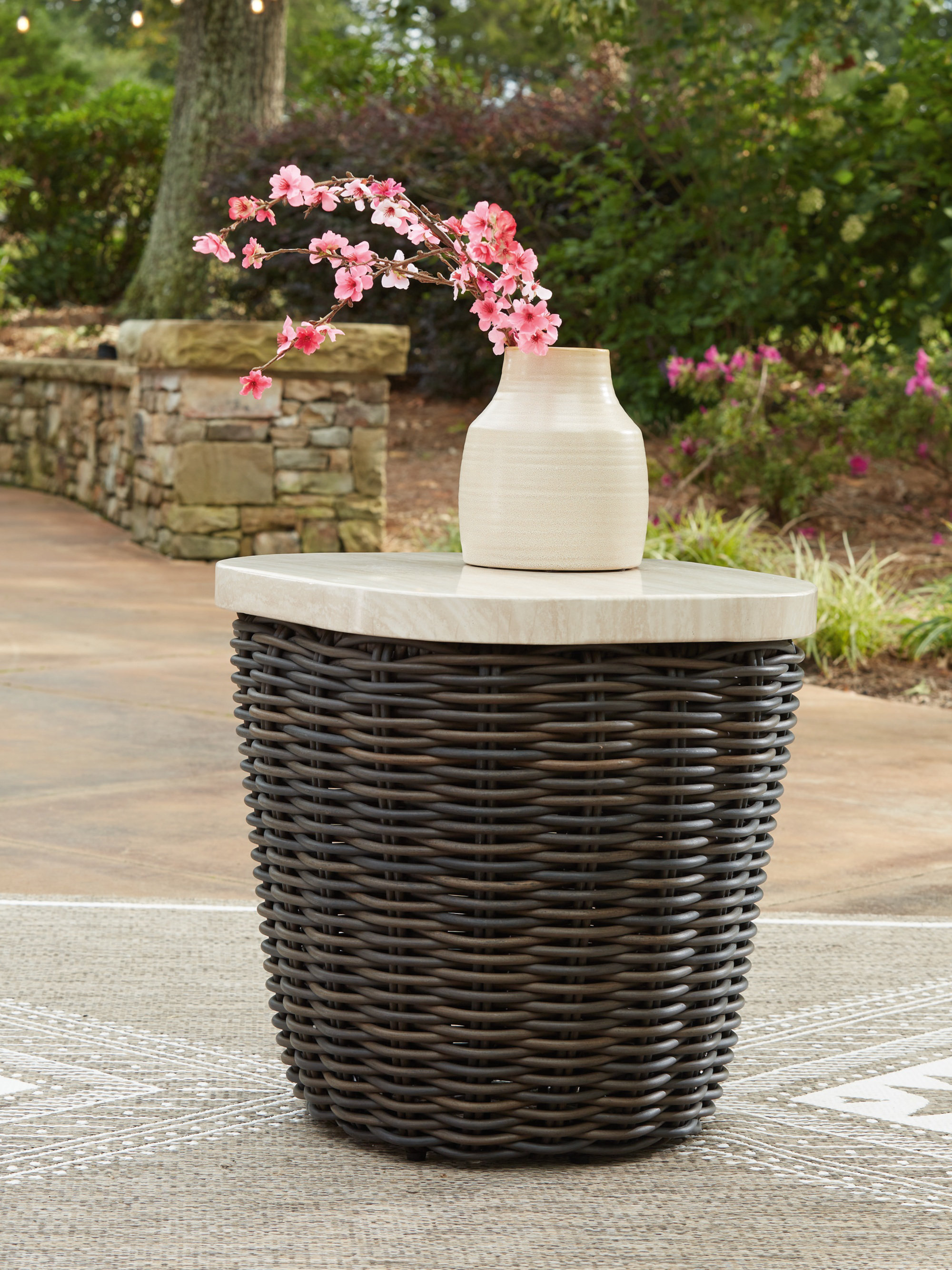 Latitude Run® Madhuri Outdoor End Table | Wayfair