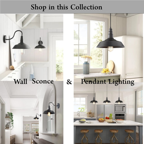 Sand & Stable Harlow Iron Barn Light & Reviews | Wayfair