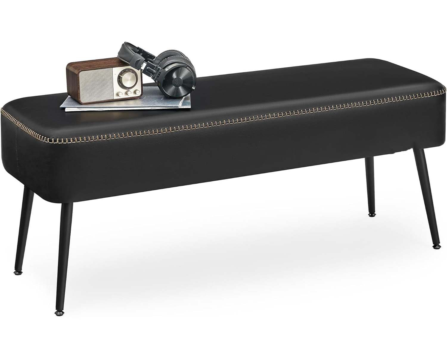 Corrigan Studio® Bench for Entryway Bedroom, Synthetic Leather with ...
