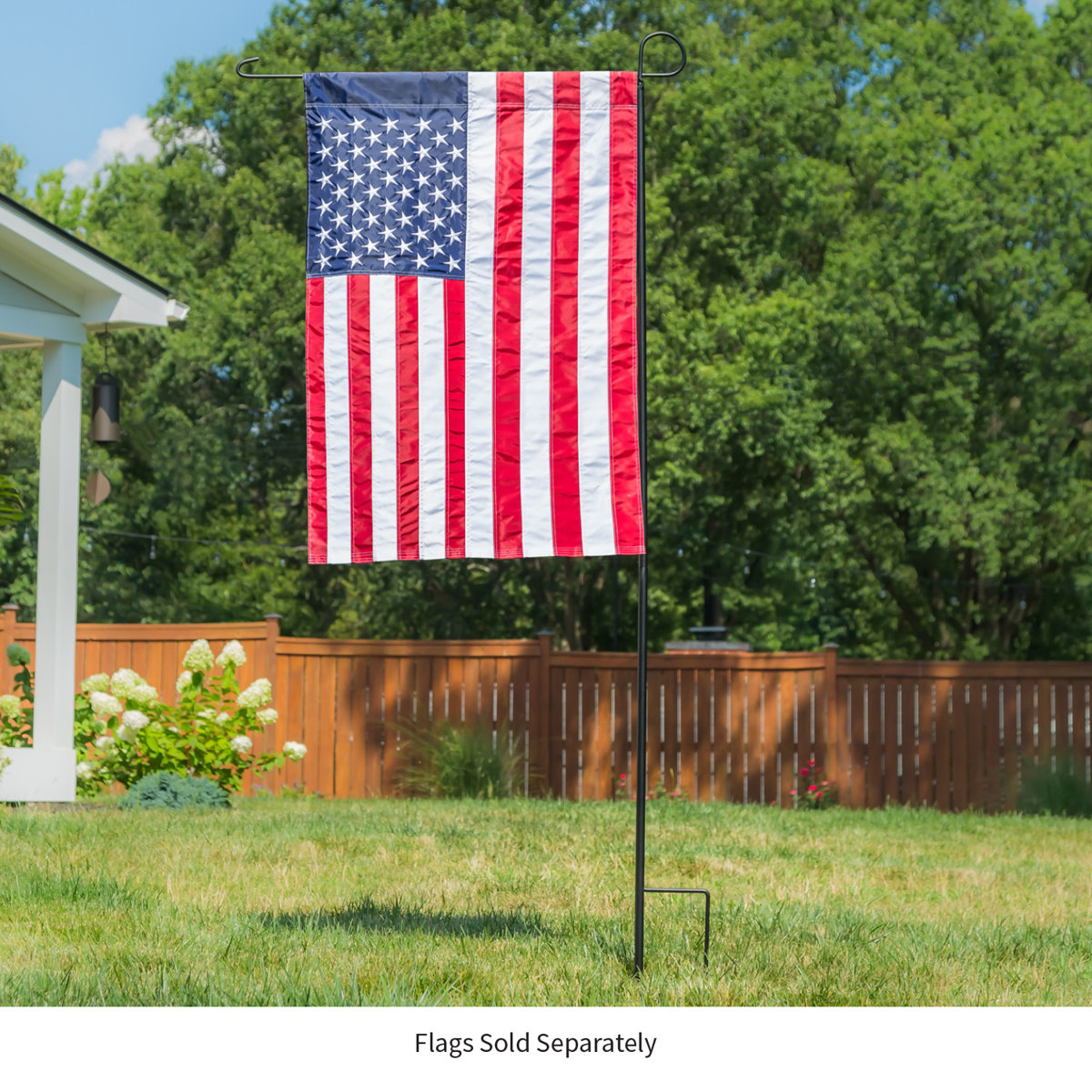 August Grove® Oversized Metal Outdoor Flagpole Stand & Reviews | Wayfair