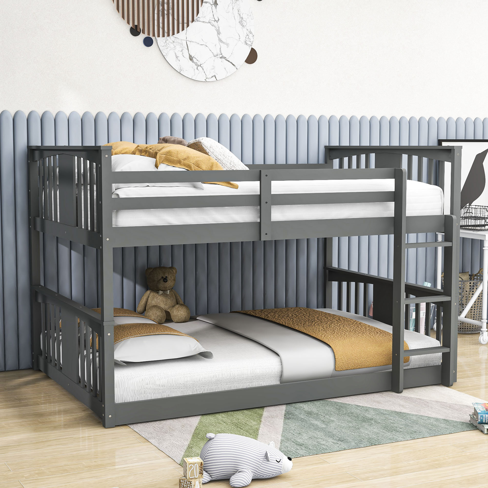 Harriet Bee Bailey-Joe Full Over Full Standard Bunk Bed by Harriet Bee ...