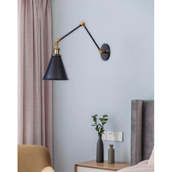 Everly Quinn Coyne Swing Arm Sconce & Reviews | Wayfair