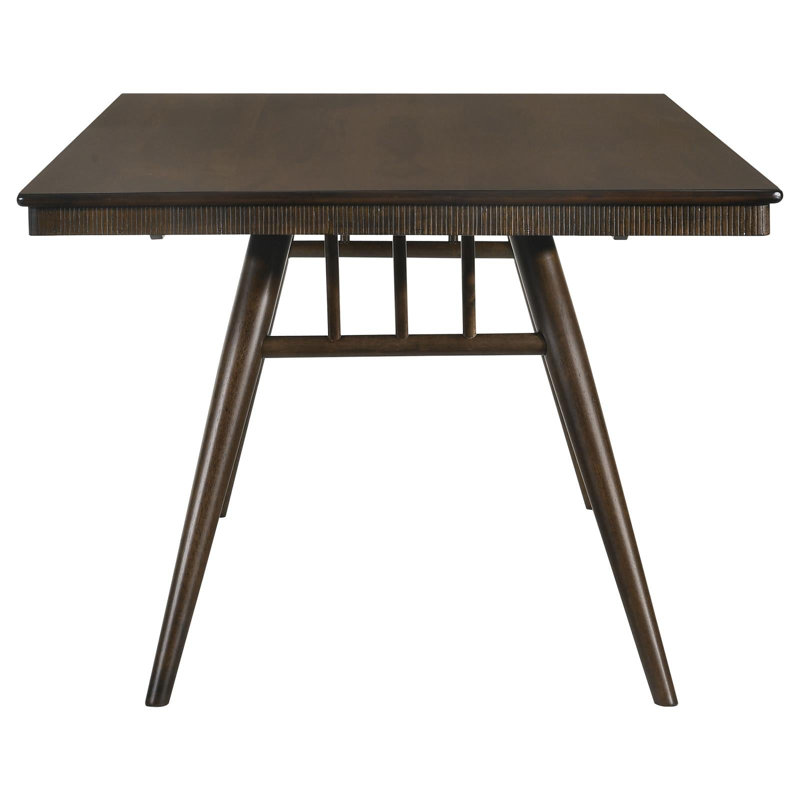 George Oliver Wes Dark Walnut Rectangular Dining Table | Wayfair