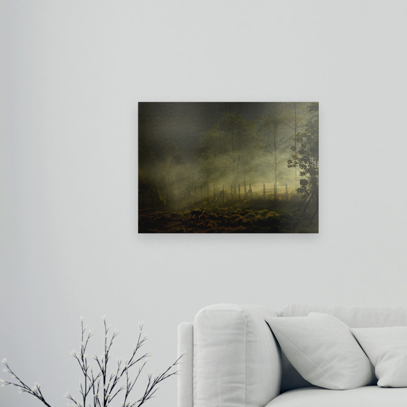 Loon Peak® Misty Morning Forest by Nunu Rizani - Unframed Print on ...