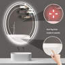 Orren Ellis Adorna Oval Frontlit & Backlit LED Bathroom Vanity Mirror ...