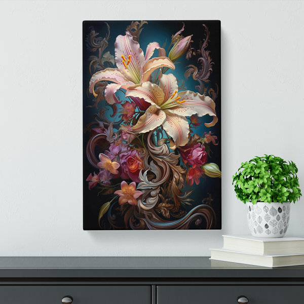 Marlow Home Co. Lily Flower Baroque No.2 - Art Prints | Wayfair.co.uk