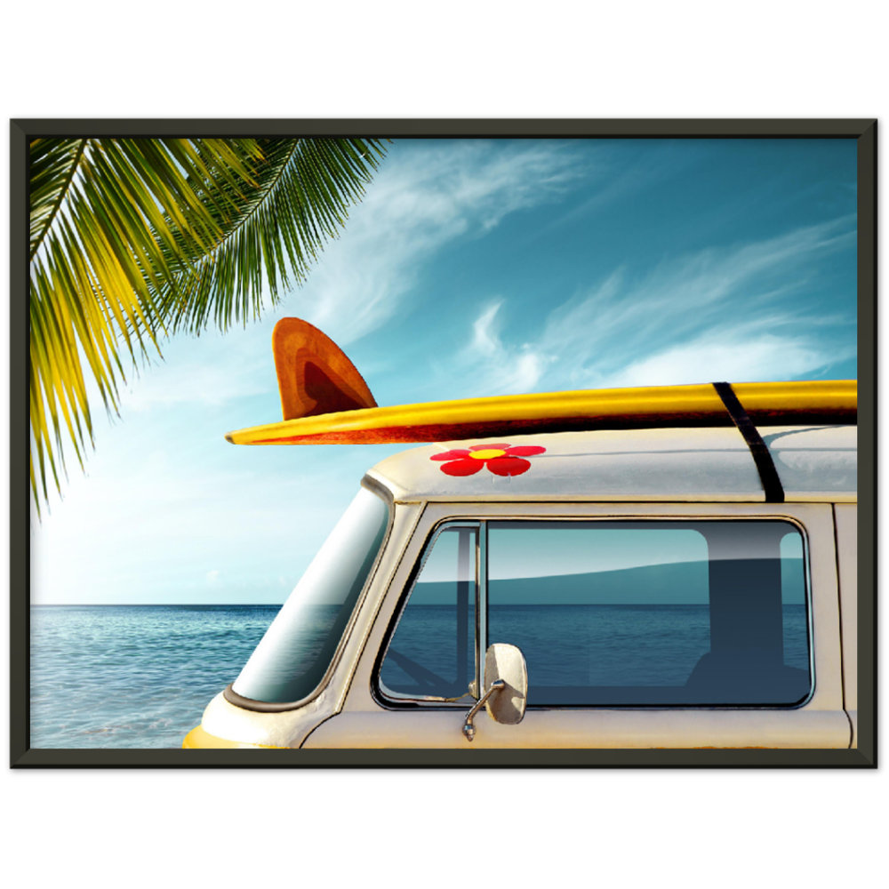 Rosecliff Heights BEACH VAN - PRINT | Wayfair