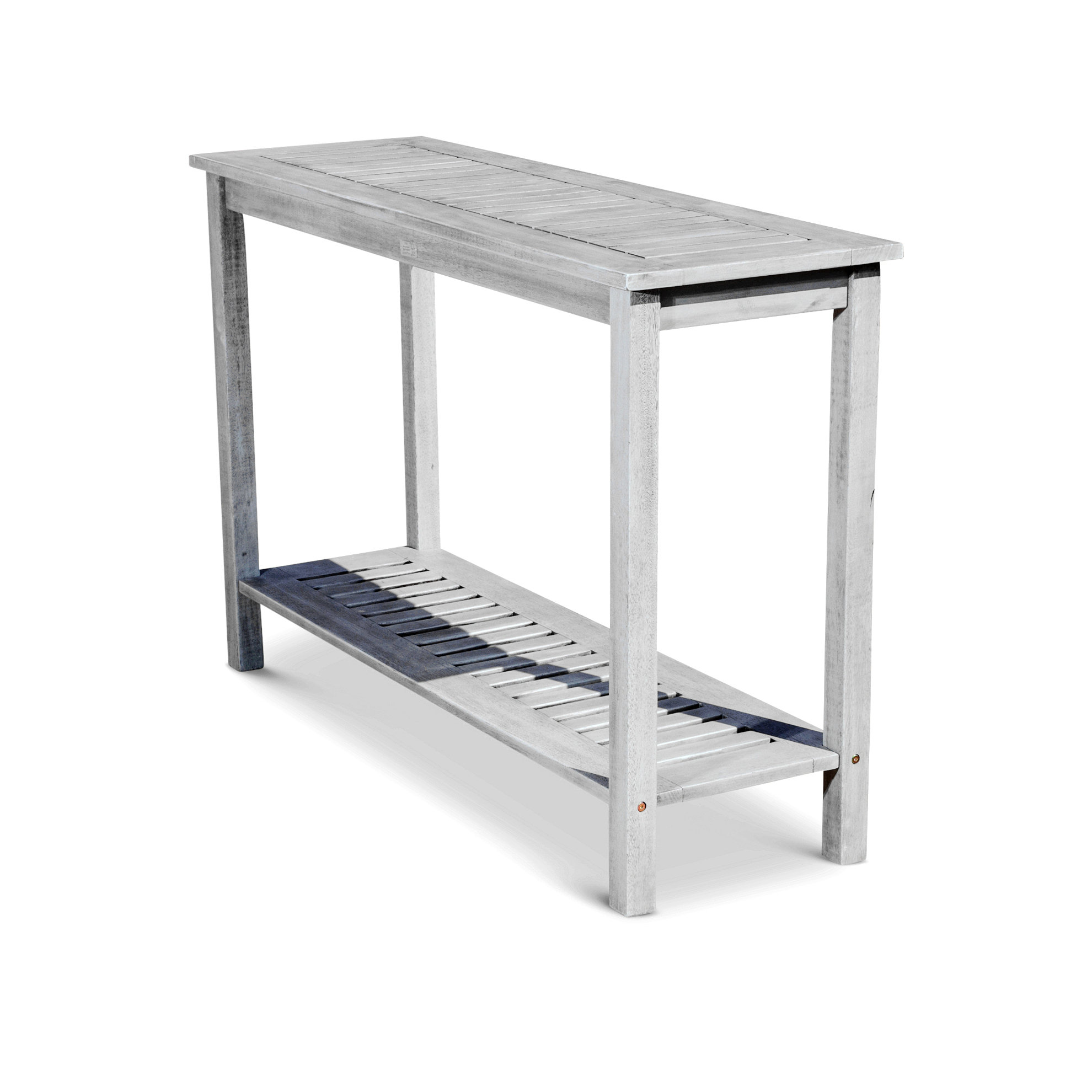 Gracie Oaks Eucalyptus Console Table, Silver Gray | Wayfair