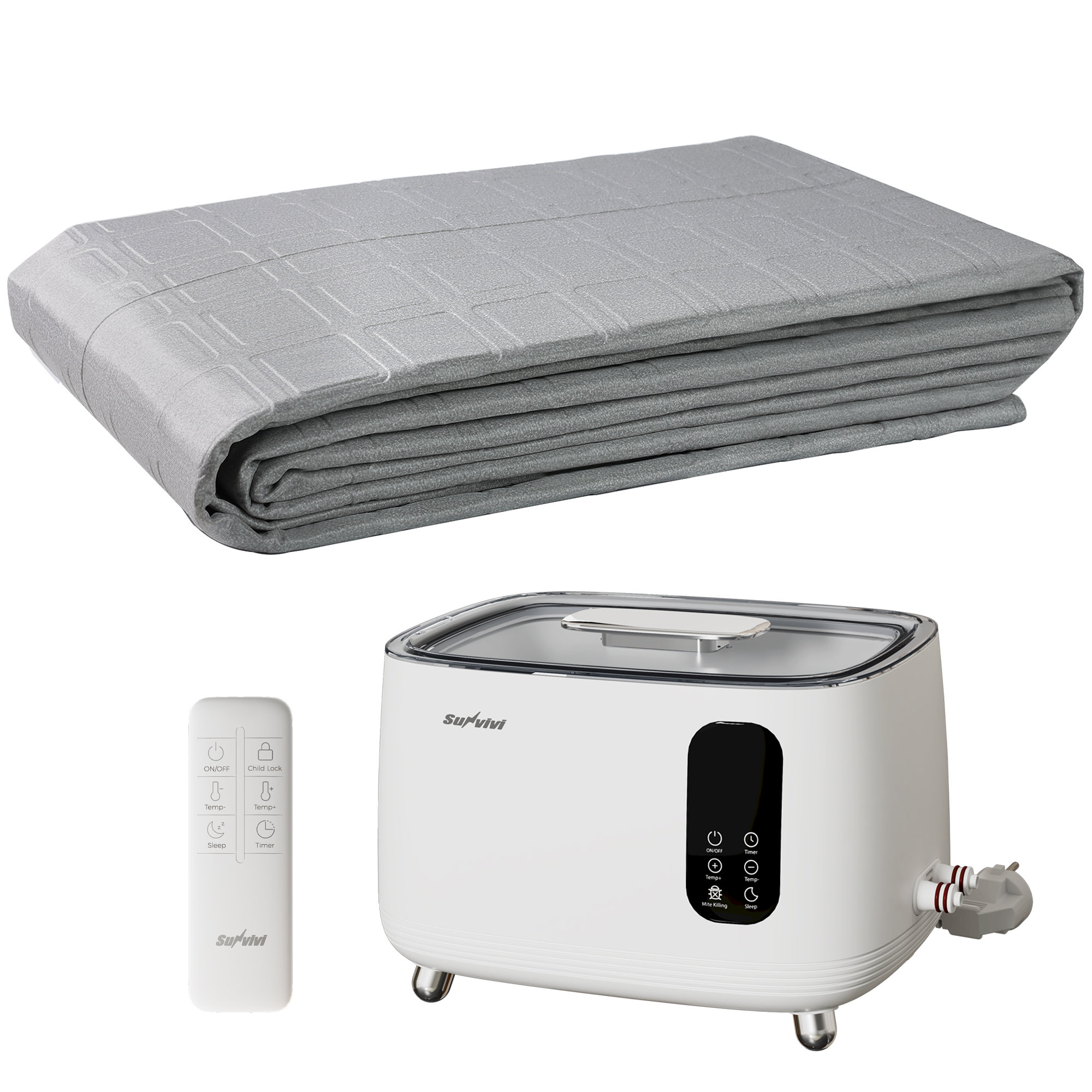 Sunvivi Surmatelas chauffant à l'eau Sunvivi, chauffe-lit chauffant de ...