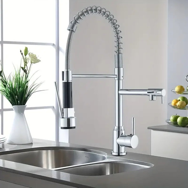 Belfry Kitchen Valdez Pull Out Single Lever Monobloc Tap & Reviews ...