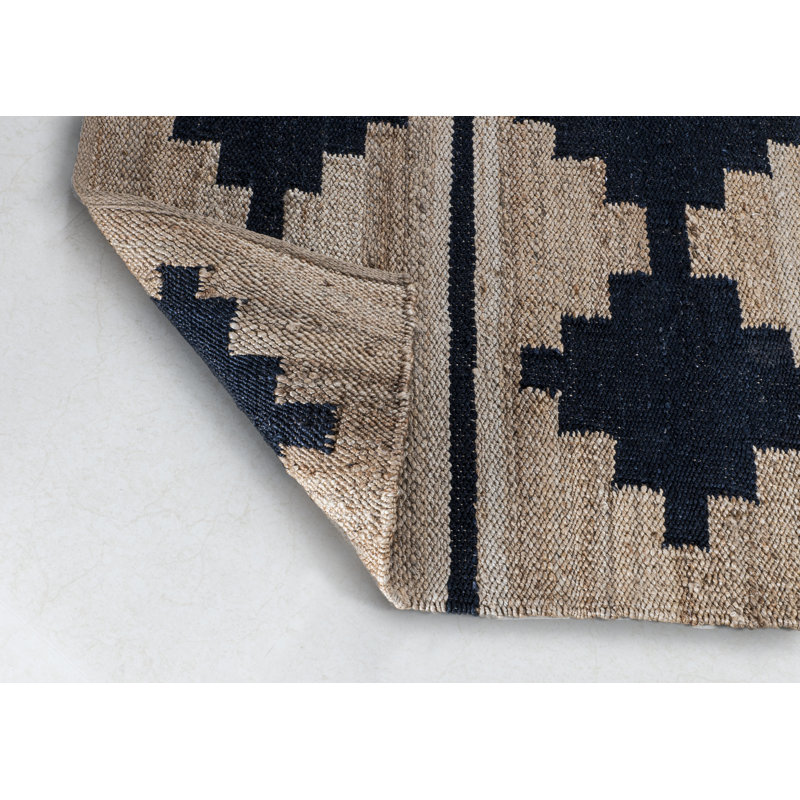 Tufty Home Handmade Flatweave Jute/Sisal Brown/Black Rug | Wayfair