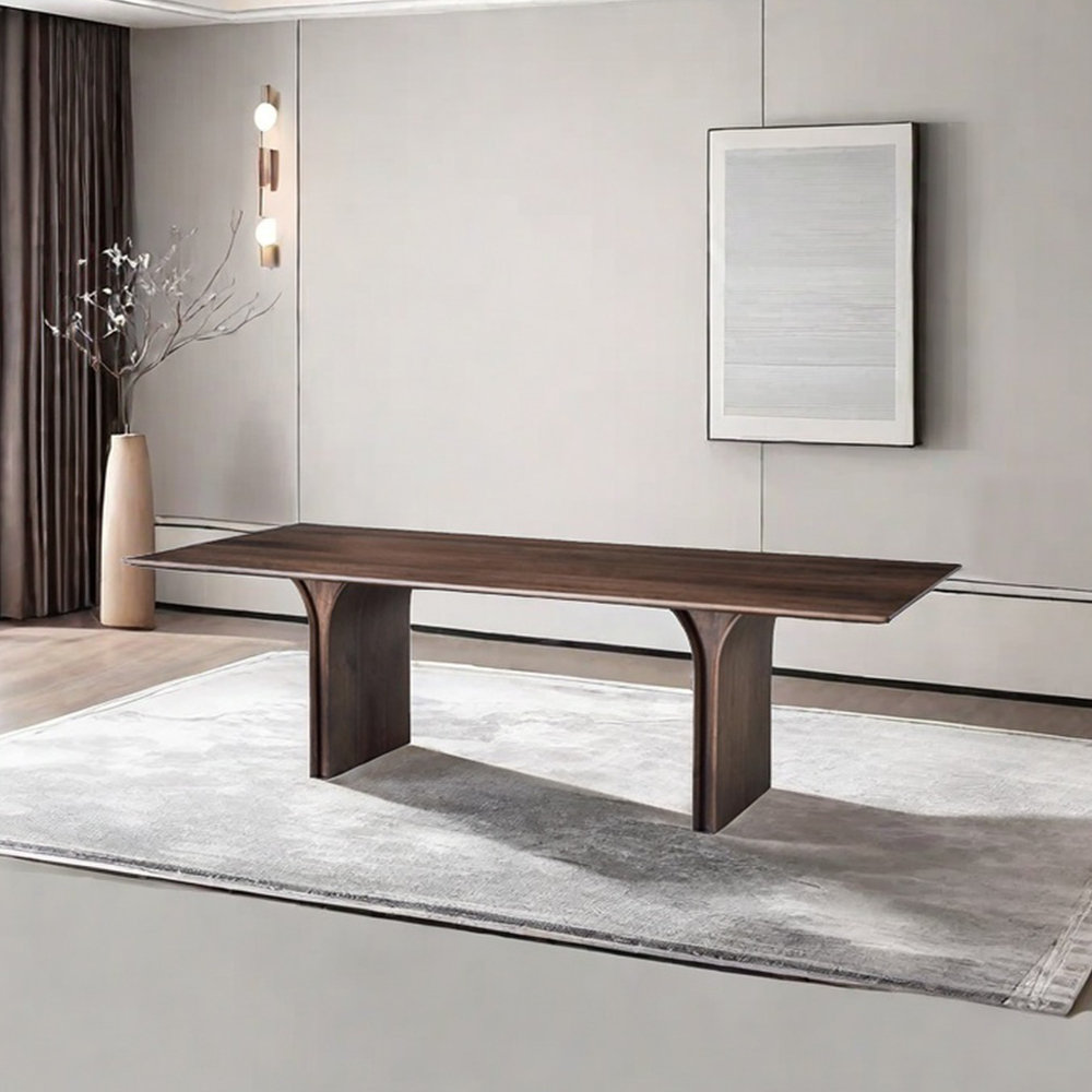 Beicang Home Walnut rectangular dining table | Wayfair