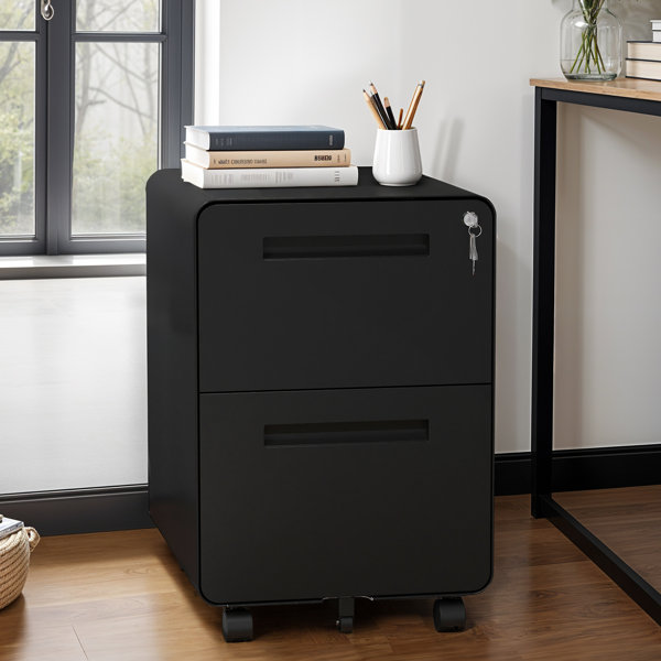 Inbox Zero 2-drawer Mobile Metal Vertical File Cabinet Office Storage ...