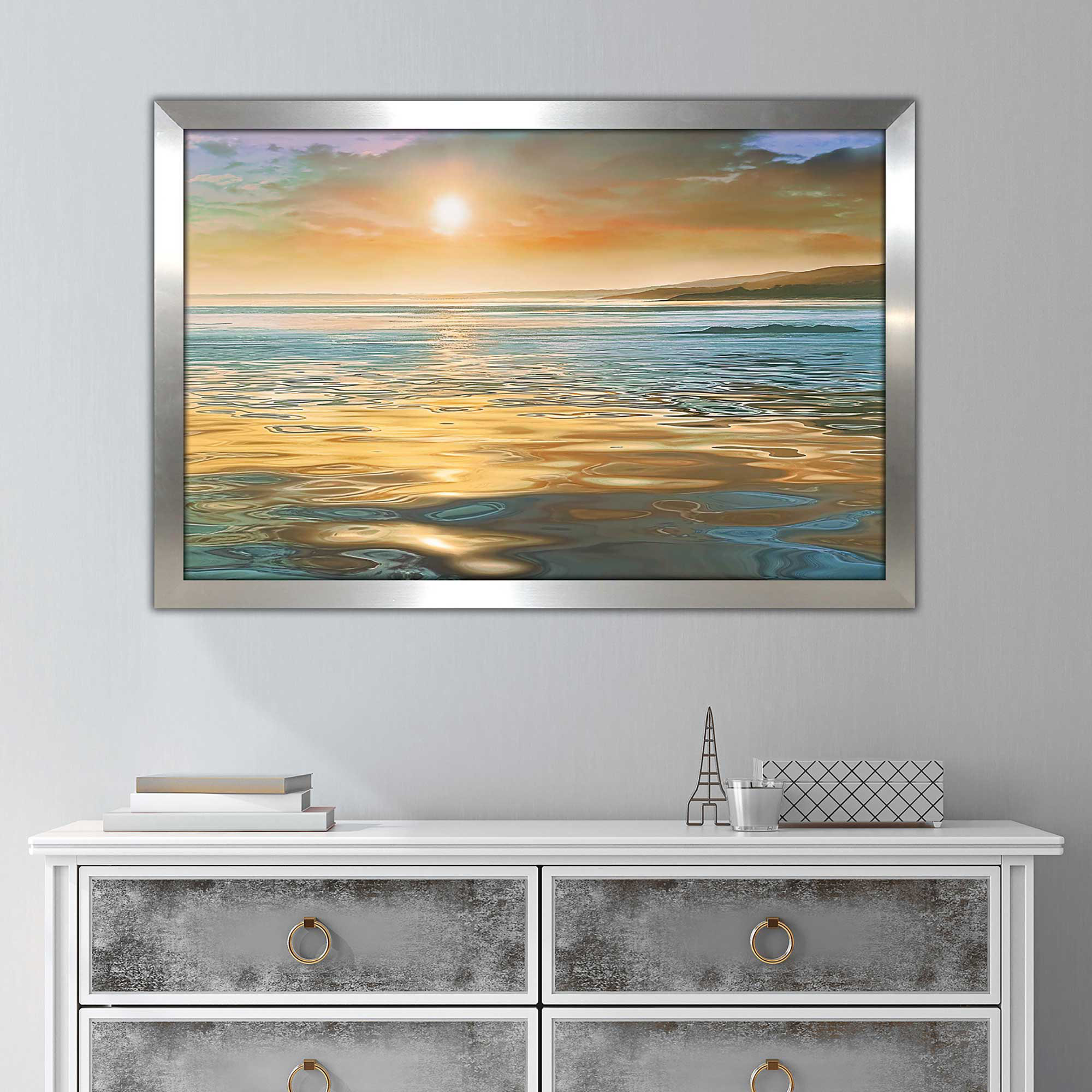 Highland Dunes 'Evening Calm' Framed Photographic Print - Wayfair Canada