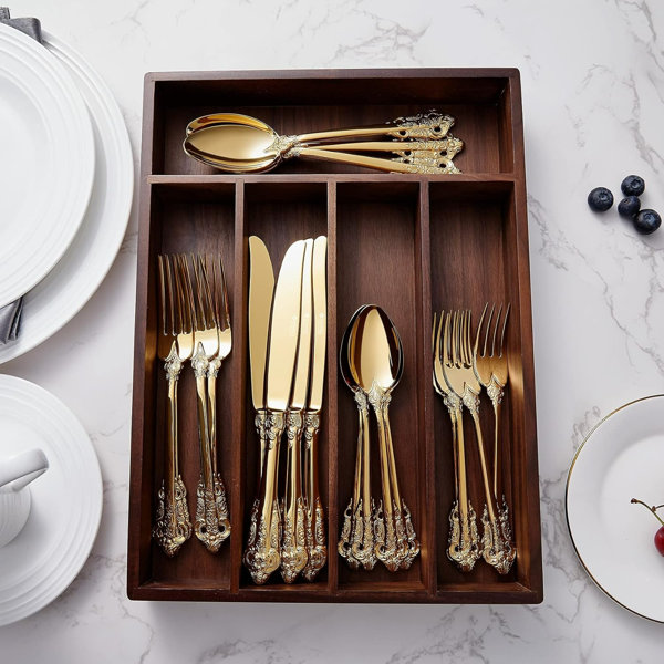 Rosdorf Park Stainless Steel Flatware Set 20 Pieces Service For 4 ...