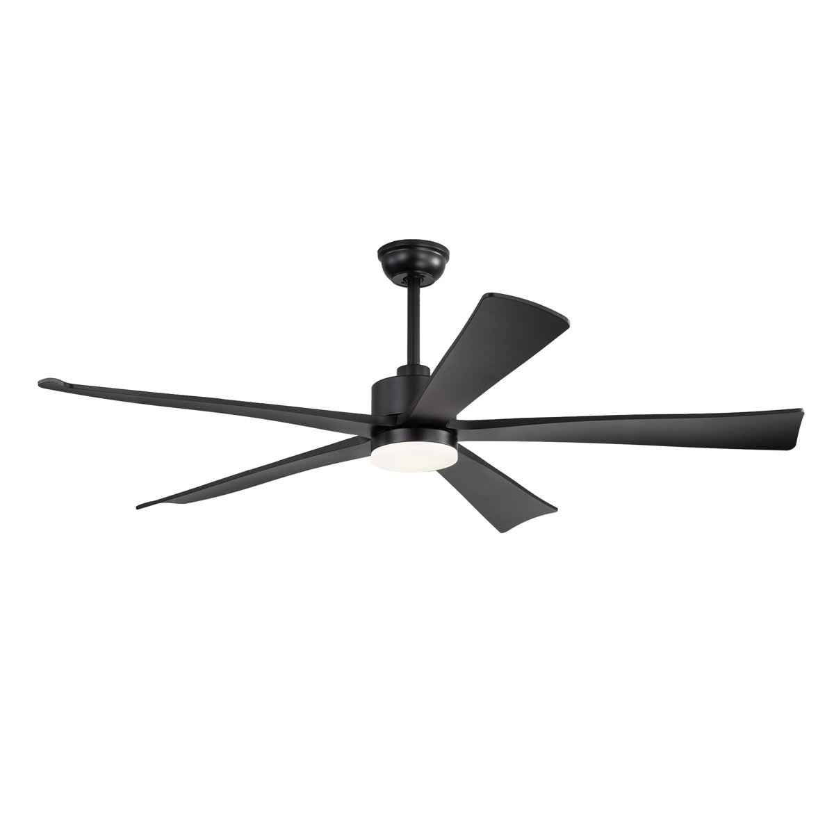 17 Stories 46" Black Outdoor Waterproof Ceiling Fan with Remote Control ...