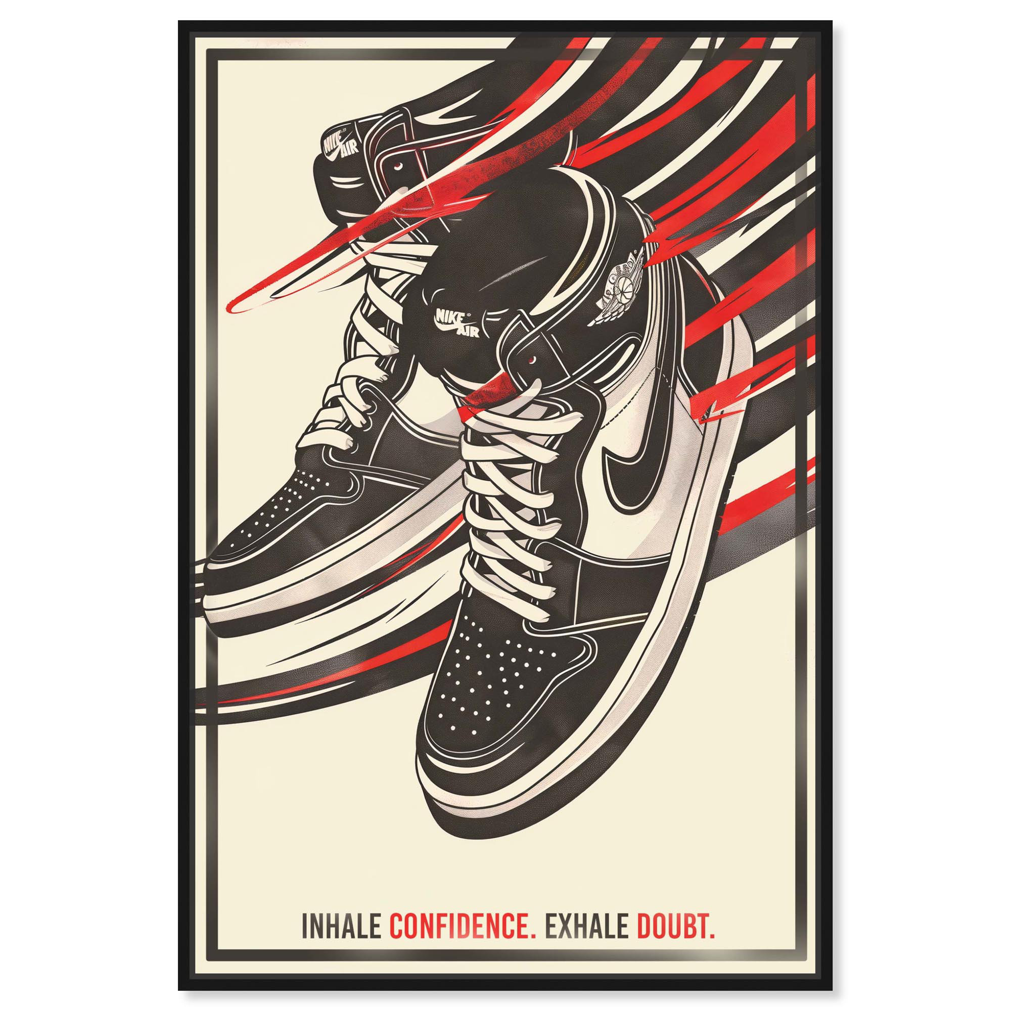 Art Remedy Inhale Confidence Sneakers Wind Canvas by Art Remedy | Wayfair