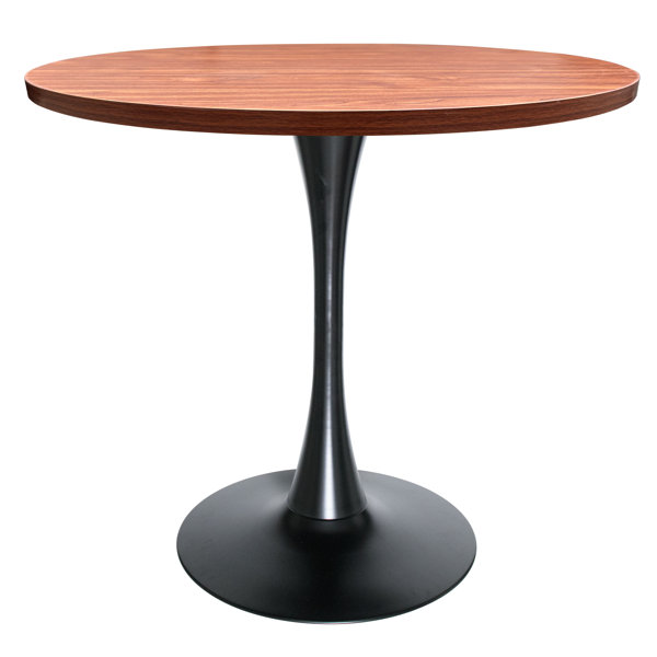 Wrought Studio Bushong Round Metal Base Dining Table | Wayfair