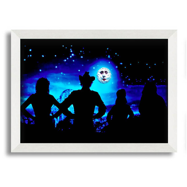 Maturi The Mighty Boosh Moon Face Framed Print Wall Art | Wayfair.co.uk