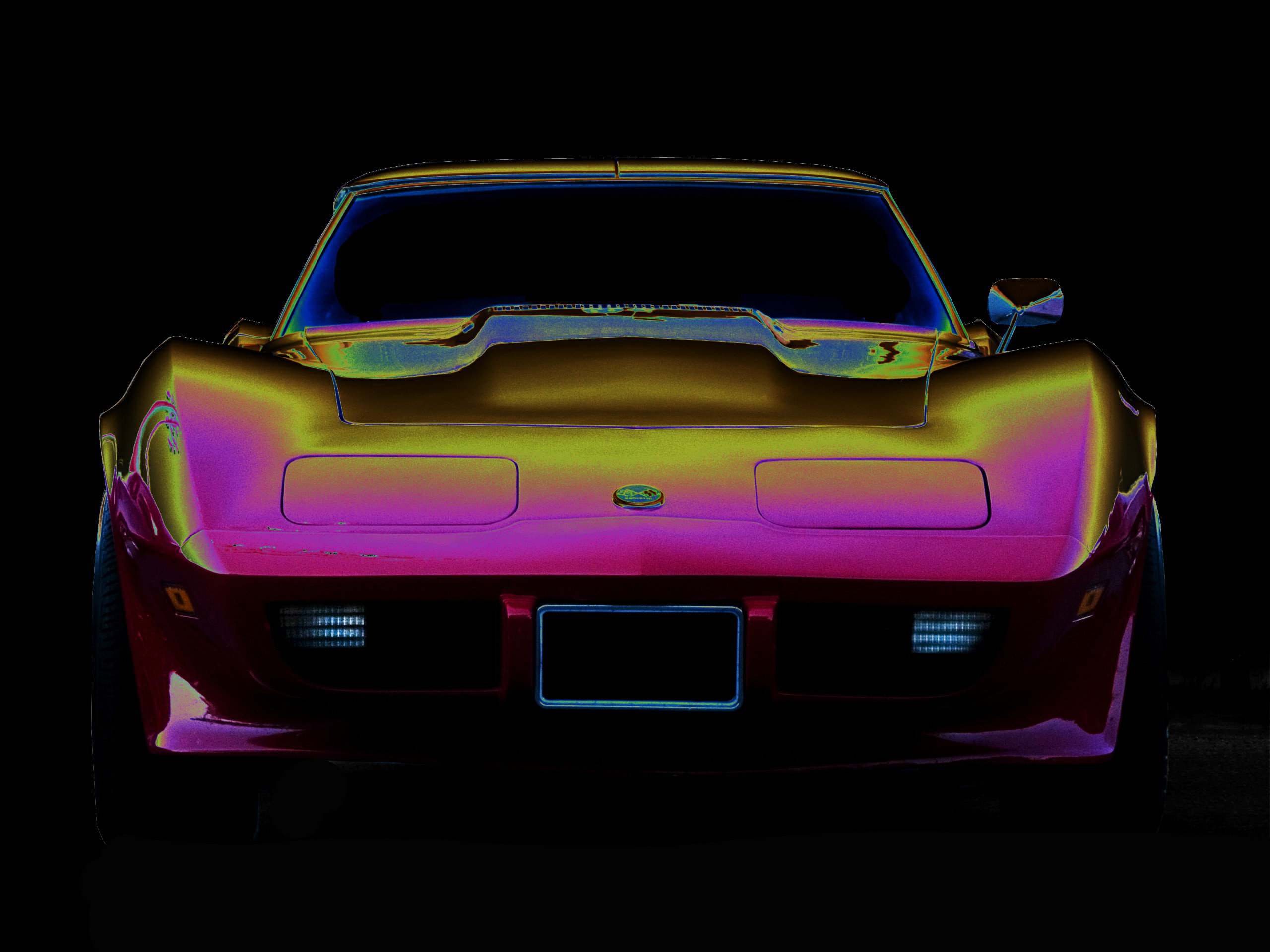 Ebern Designs Corvette Stingray by Clive Branson - Wrapped Canvas Print ...