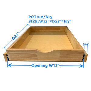 Rebrilliant Slides Soft Close Cabinet Drawer Wood Pull Out Tray Drawer ...