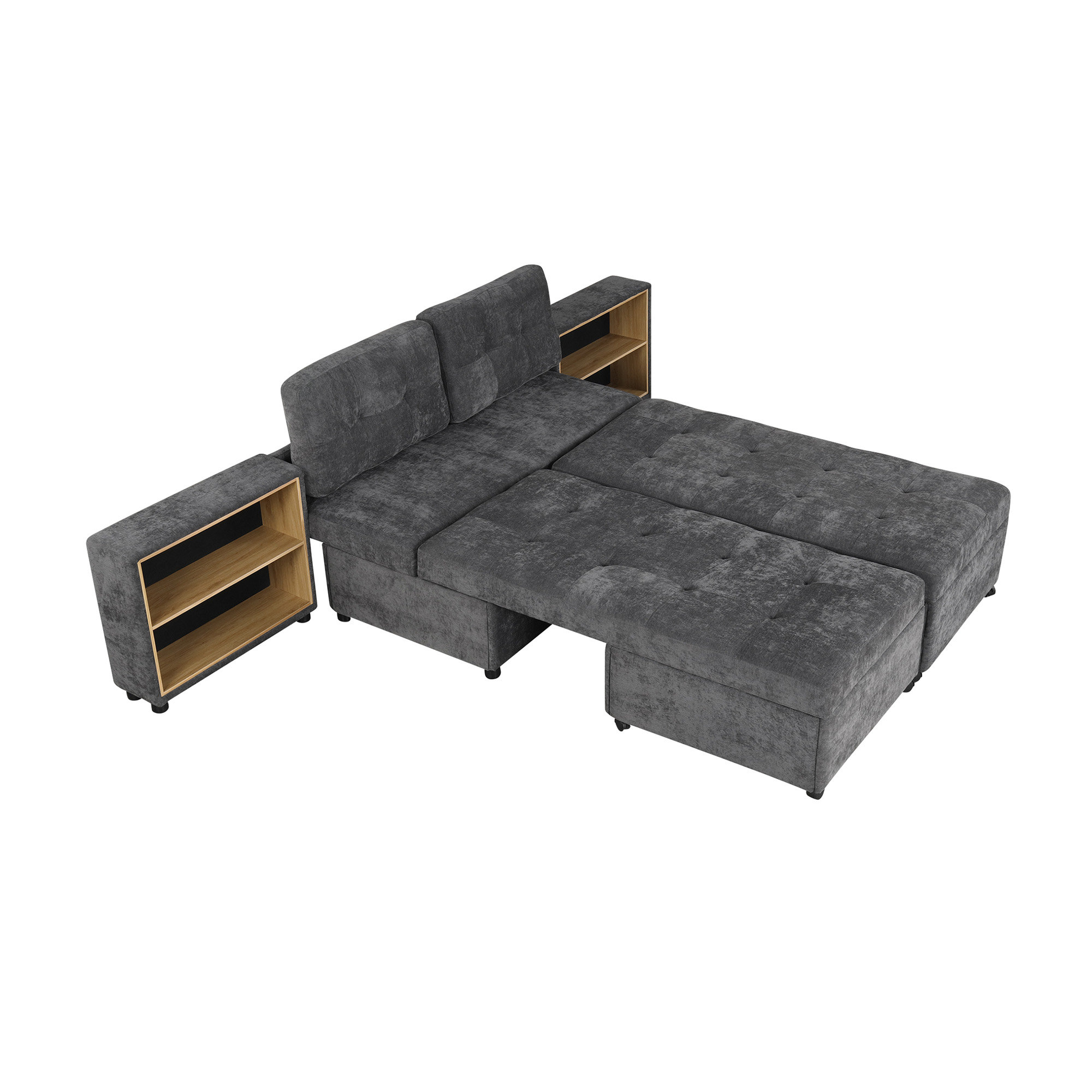 Latitude Run® Versatile Sofa Bed Modular Sofa Free-combined Sofa with ...