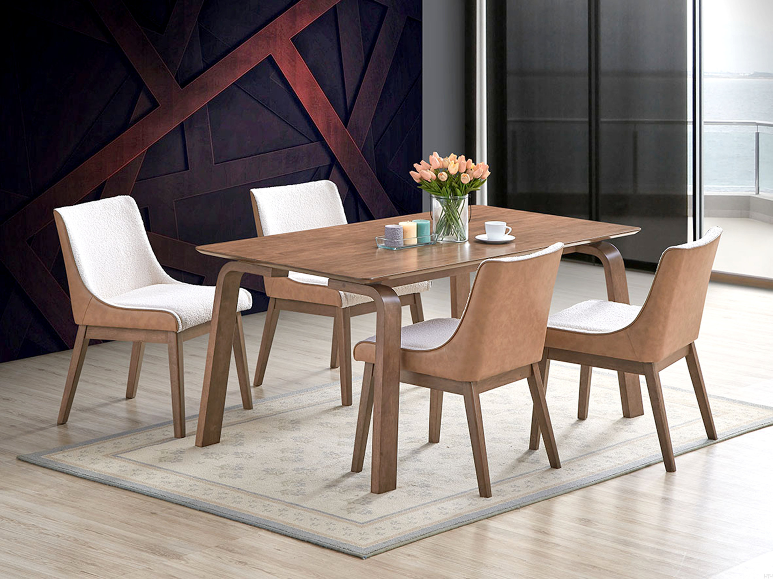 One Allium Way® 5 Pieces W/ Side Chairs Dining Room Set | Wayfair