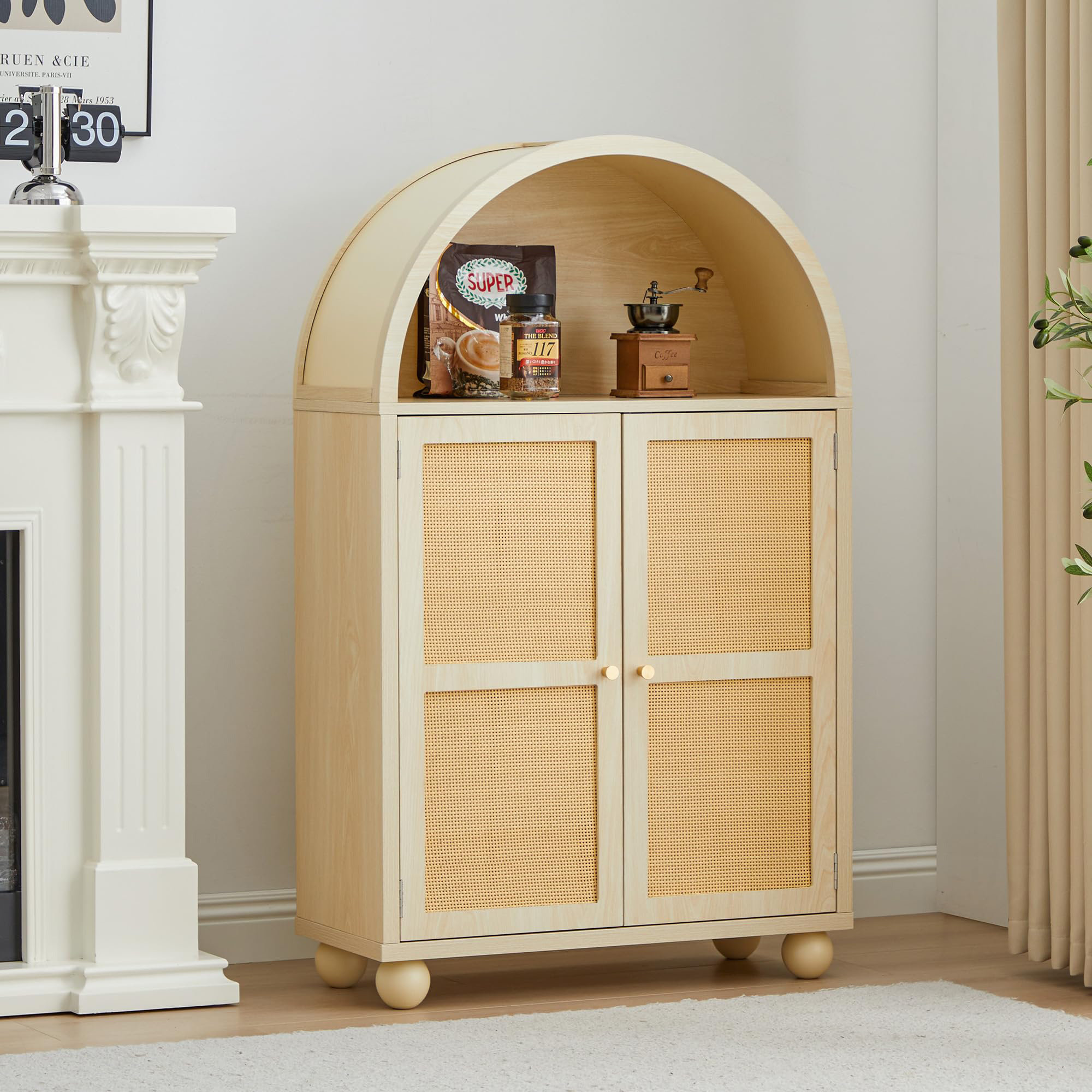 Latitude Run® Modern Arched Storage Cabinet | Wayfair