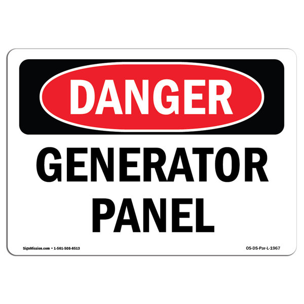 SignMission Generator Panel Sign - Wayfair Canada