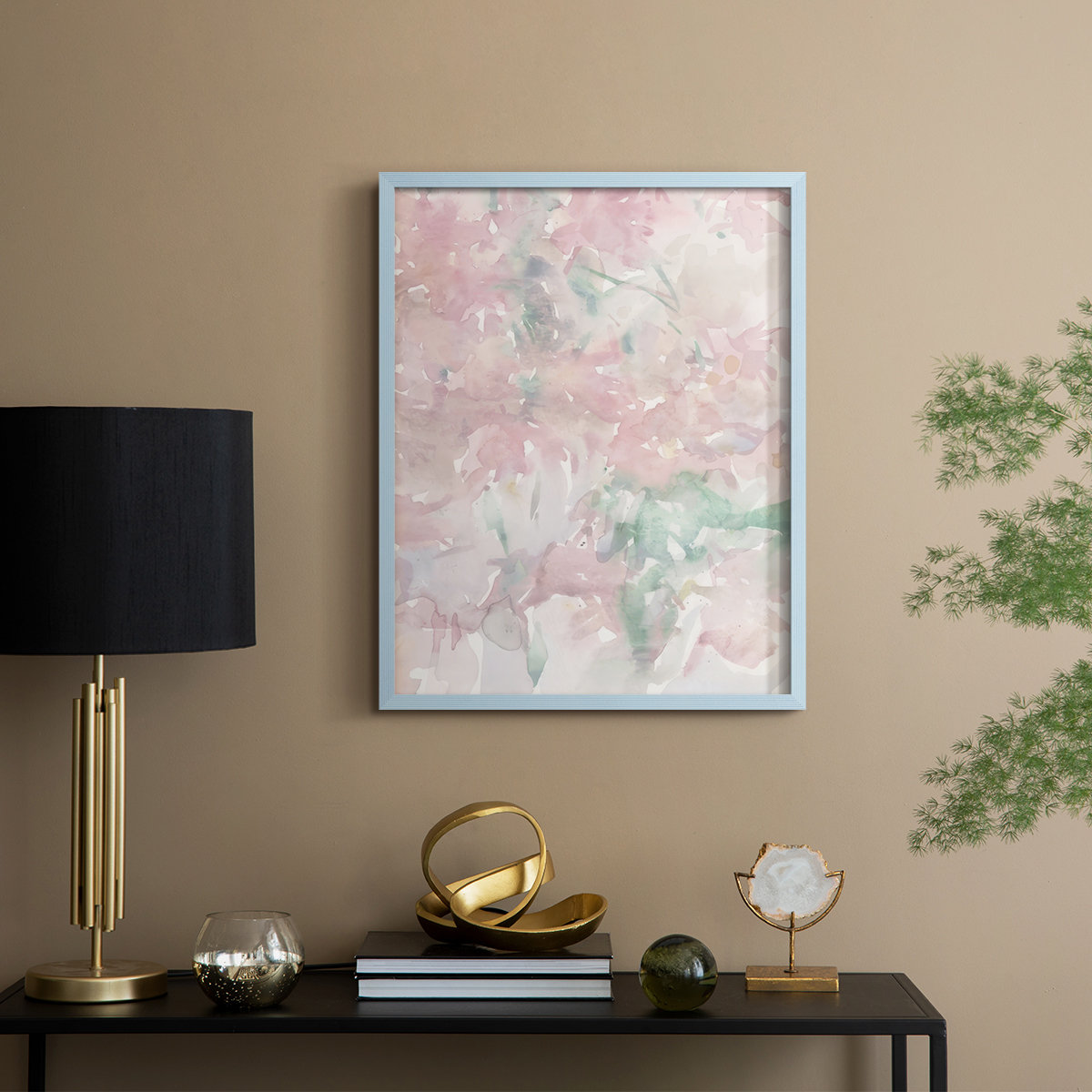 Orren Ellis Shadow From the Hanging Basket I Framed Print - Solid Wood ...