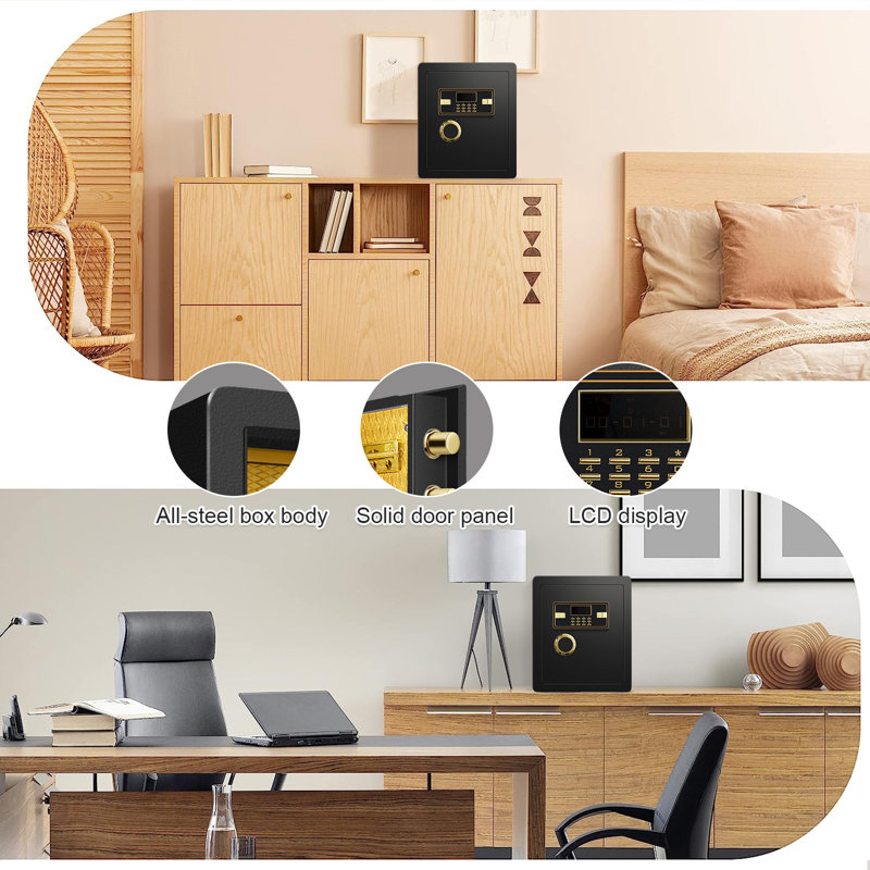 YITAHOME Digital Keypad Depository Safe with Dual-Lock Safe & Reviews ...