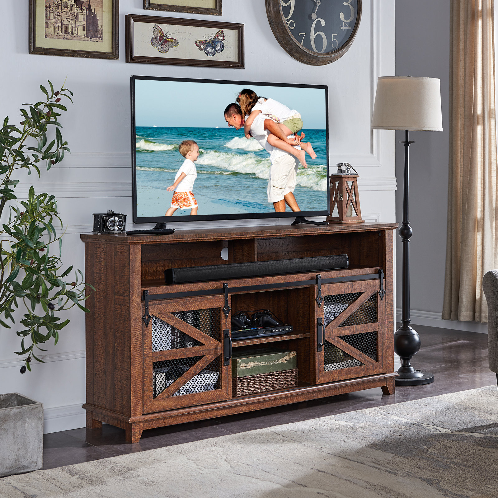Laurel Foundry Modern Farmhouse® Castillo Farmhouse 58" TV Stand for 75 ...