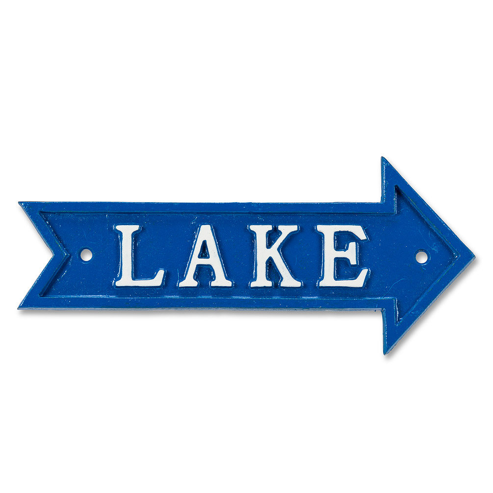 Rosalind Wheeler Lake Arrow Sign | Wayfair