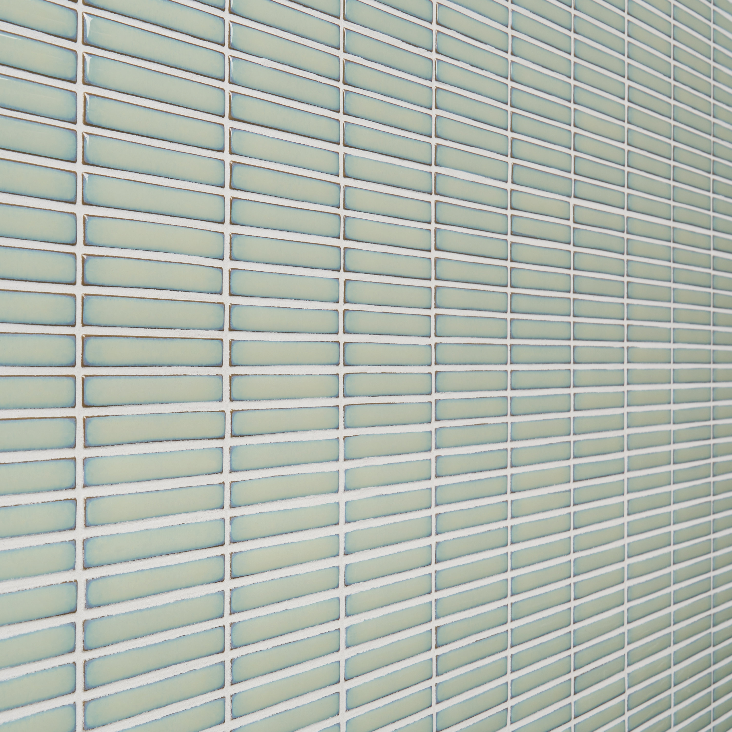 Bond Tile Monogram Stacked 11.19 In. X 11.9 In. Glossy Porcelain Mosaic ...