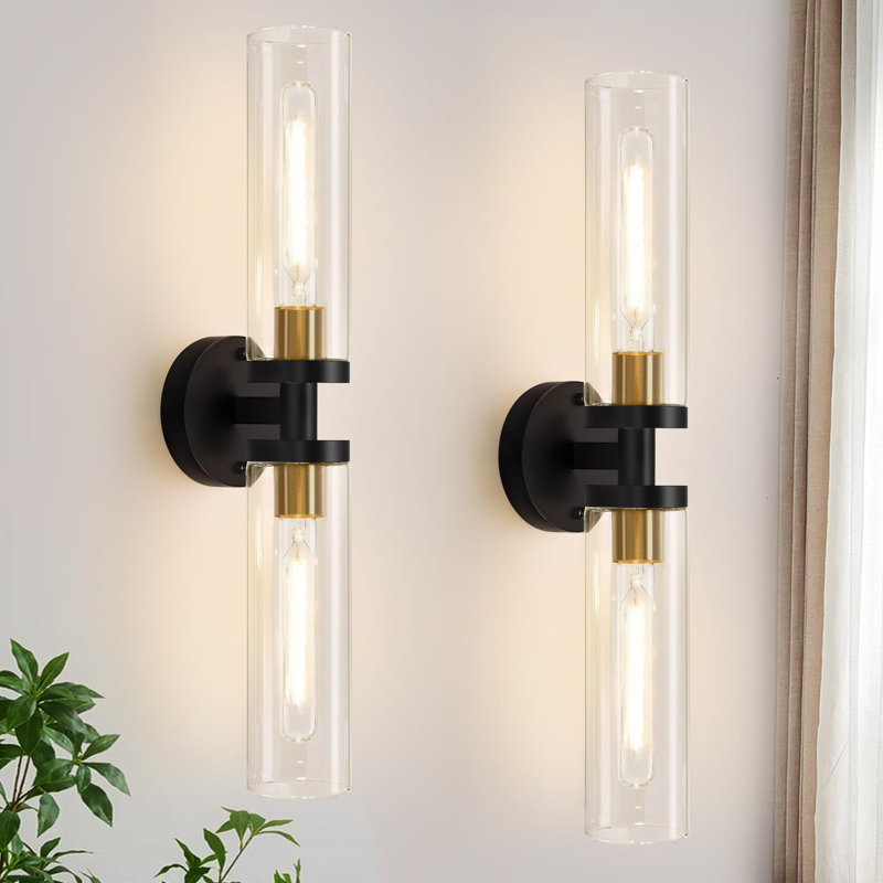 Everly Quinn Modern Wall Lights Wall Decor 2 Piece Set Wall Light ...