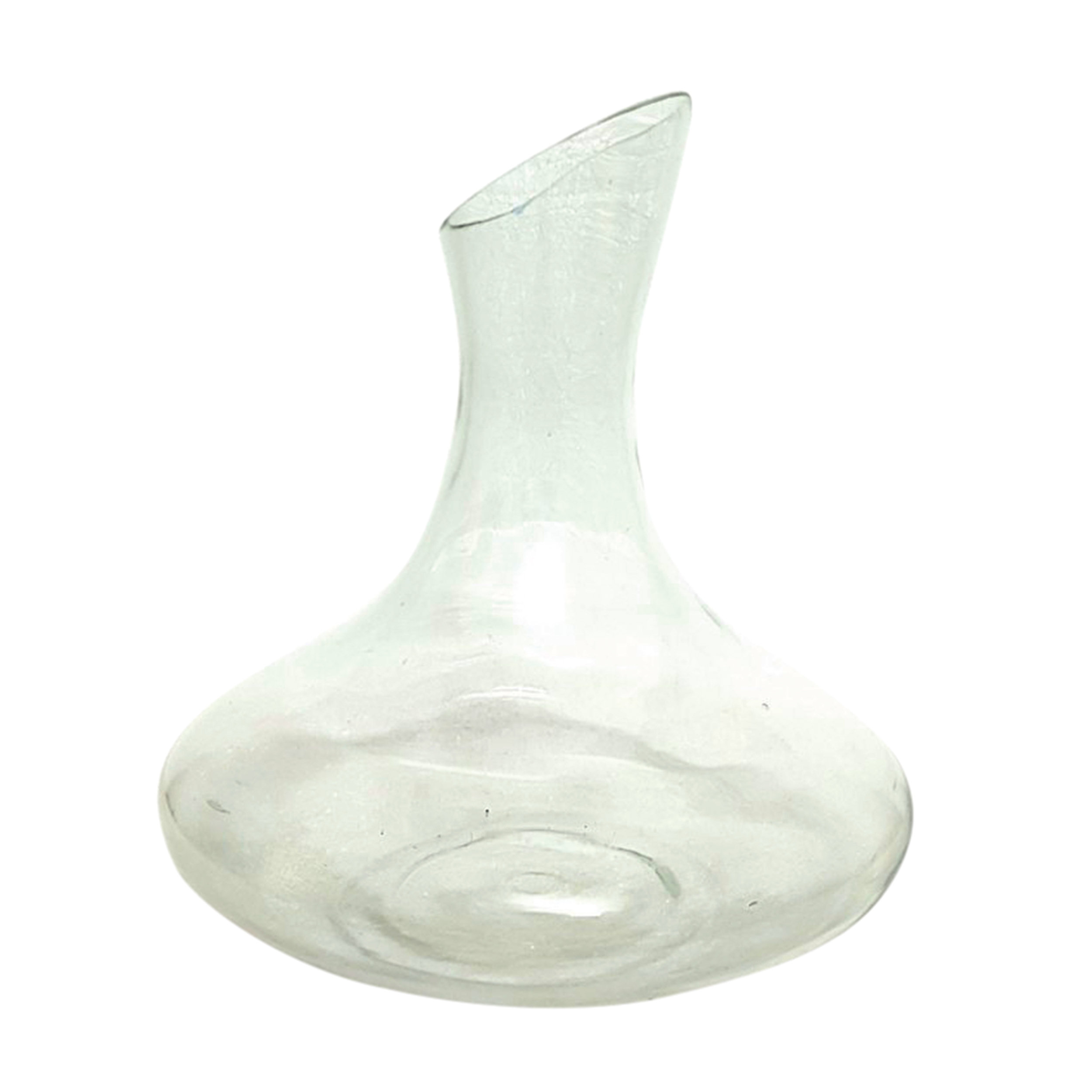 Ivy Bronx VIP Glass 8 in. Clear Carafe with Angled Opening | Wayfair