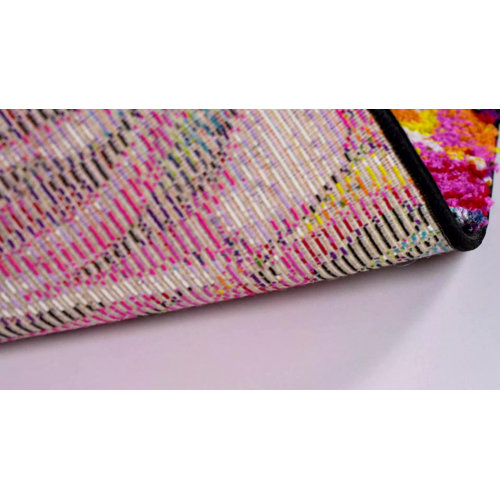 Ebern Designs Cleveland Performance Floral Rug & Reviews | Wayfair