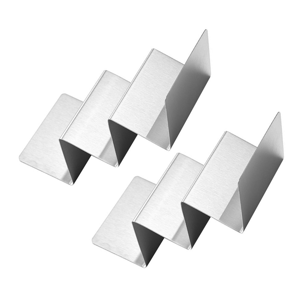 Ebern Designs 2Pcs Stainless Steel Burritos Stands Taco Display Racks ...