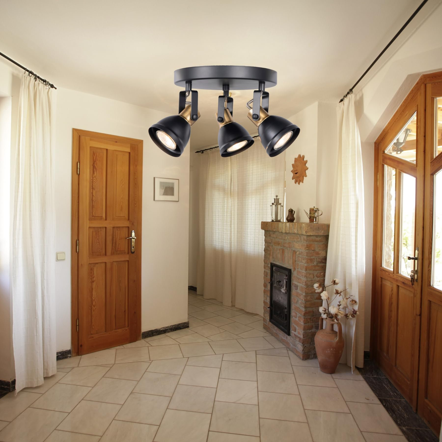 Latitude Run® 3 Light Modern Directional Round Ceiling Spotlight ...