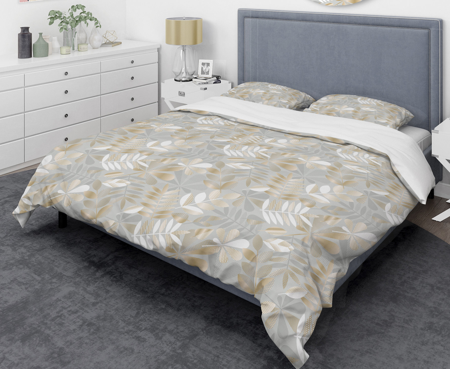 Design Art Ensemble de housse de couette tropical viii de style mid ...