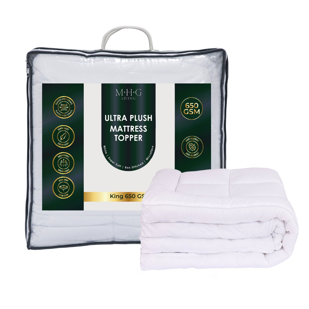 MHG Living Cool Touch Mattress Topper – King 150X200cm, 5Cm Thick ...