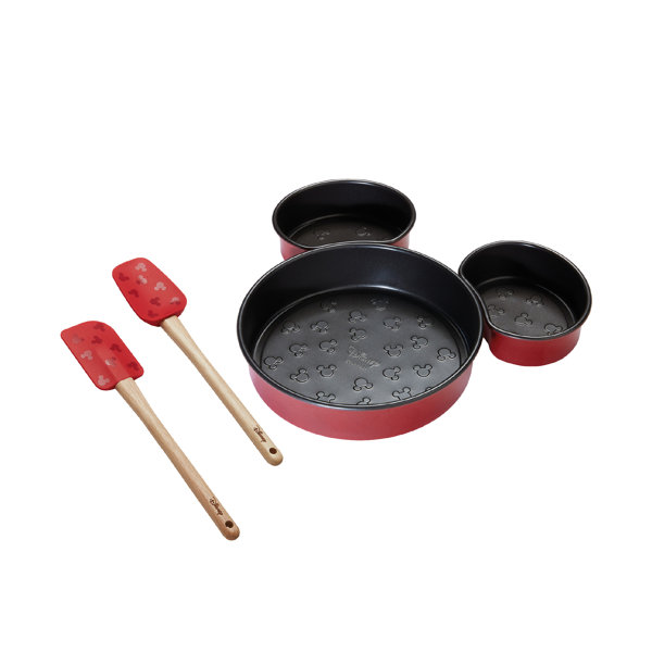Disney Bake With Mickey Mouse By Prestige 5 Piece Non-Stick Steel ...