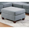 Latitude Run® Modern Wood Legged Couch With Grey Linen Like Upholstery ...