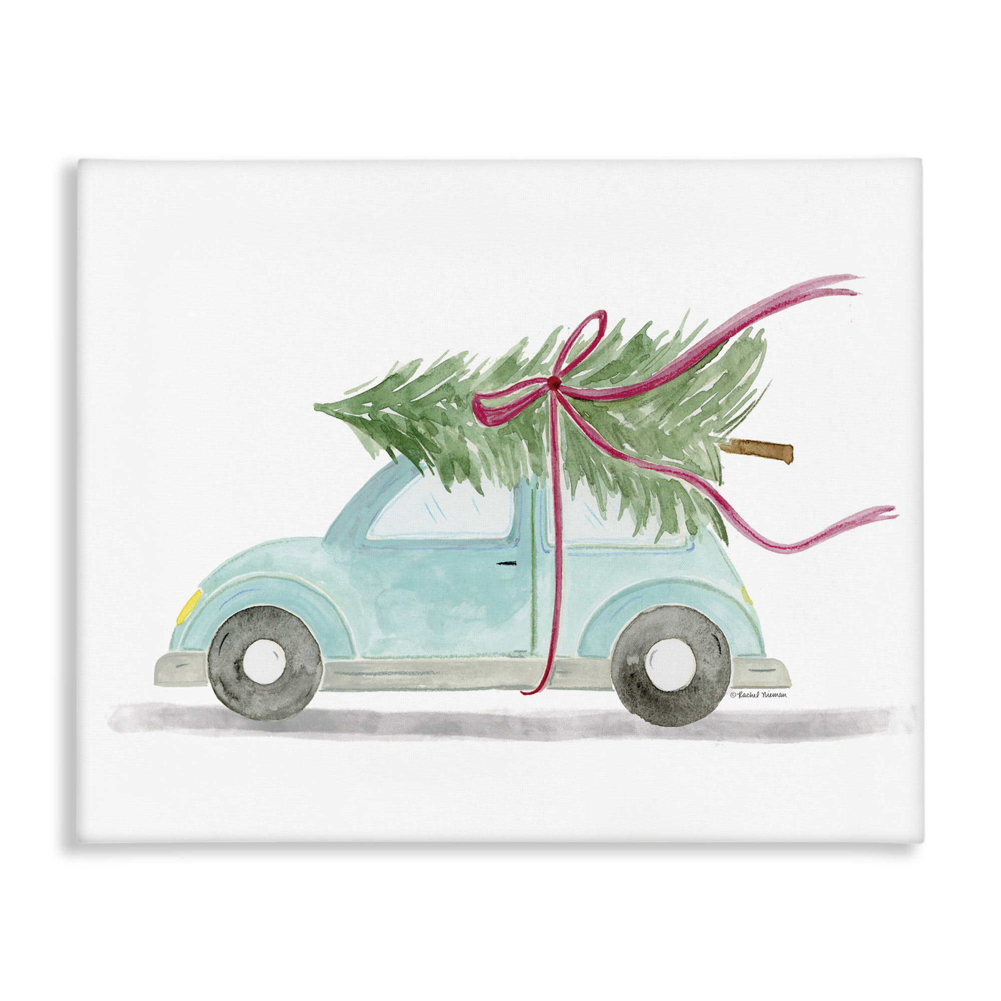Winston Porter Windblown Tree on Car Canvas Wall Art by Rachel Nieman ...
