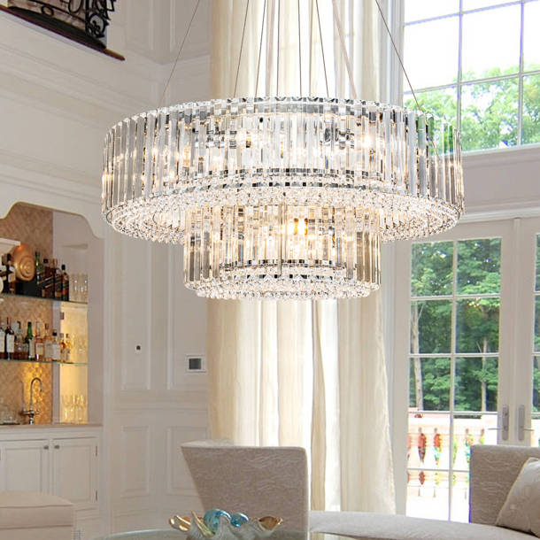 House of Hampton® Hendley Crystal Flush Mount | Wayfair
