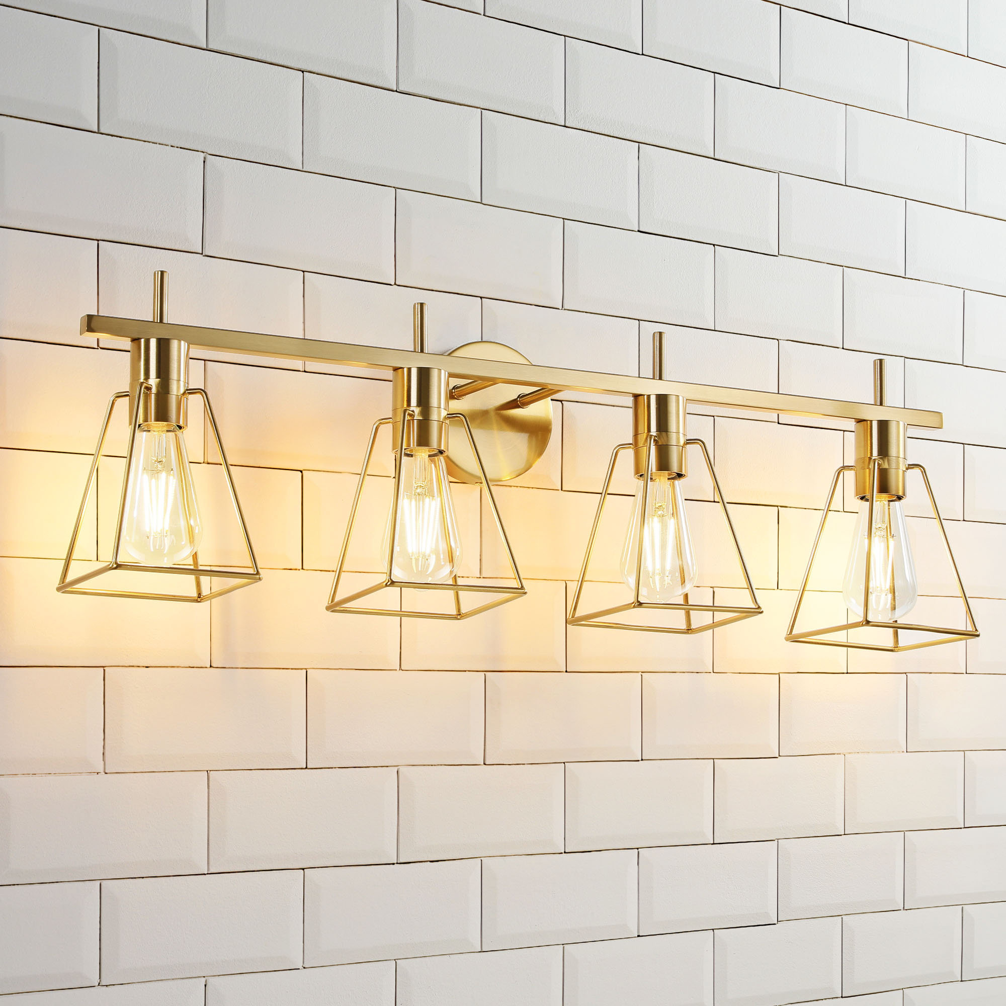 Mercer41 4-Light Mid-Century Bathroom Vanity Light Fixture & Reviews ...