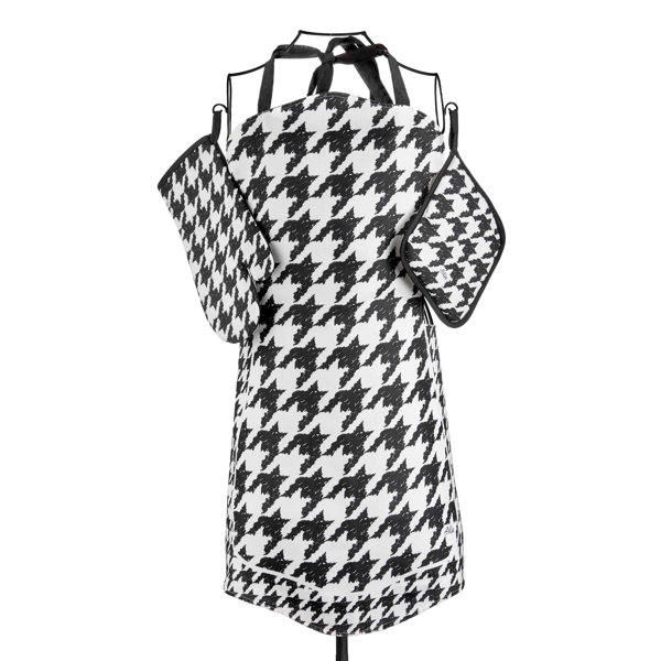 The Mia UK Houndstooth Apron Sets | Wayfair.ie